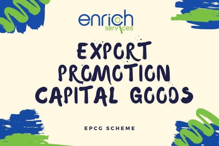 What is the EPCG scheme? Enrich Professional Services