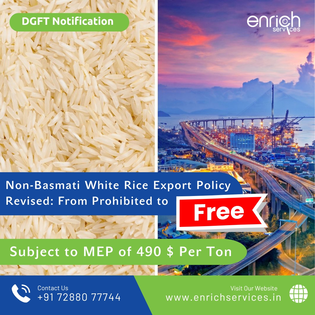 Non-Basmati White Rice Export Policy Revised: From Prohibited to Fee ...