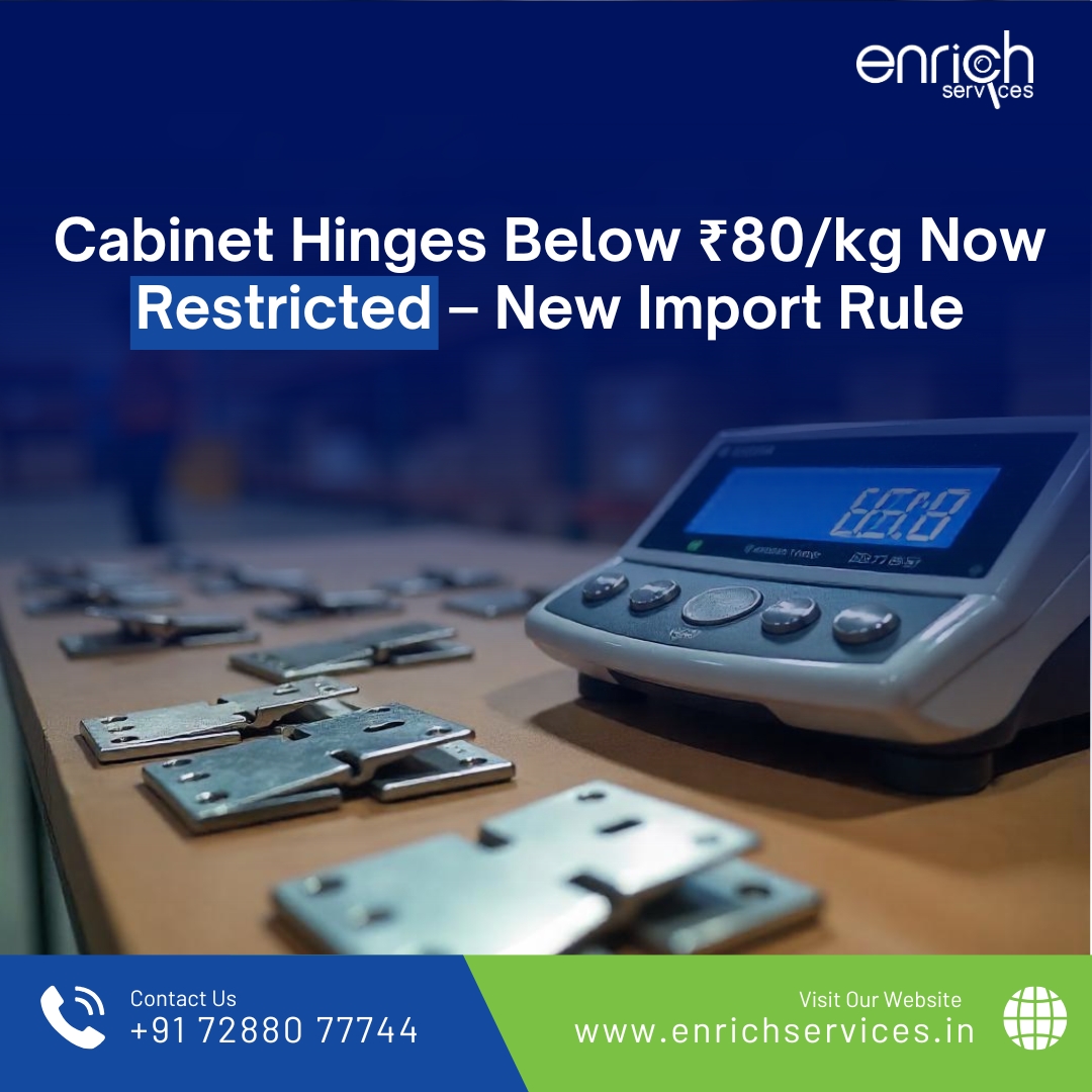 Cabinet Hinges Below ₹80/kg Now Restricted – New Import Rule - Enrich ...